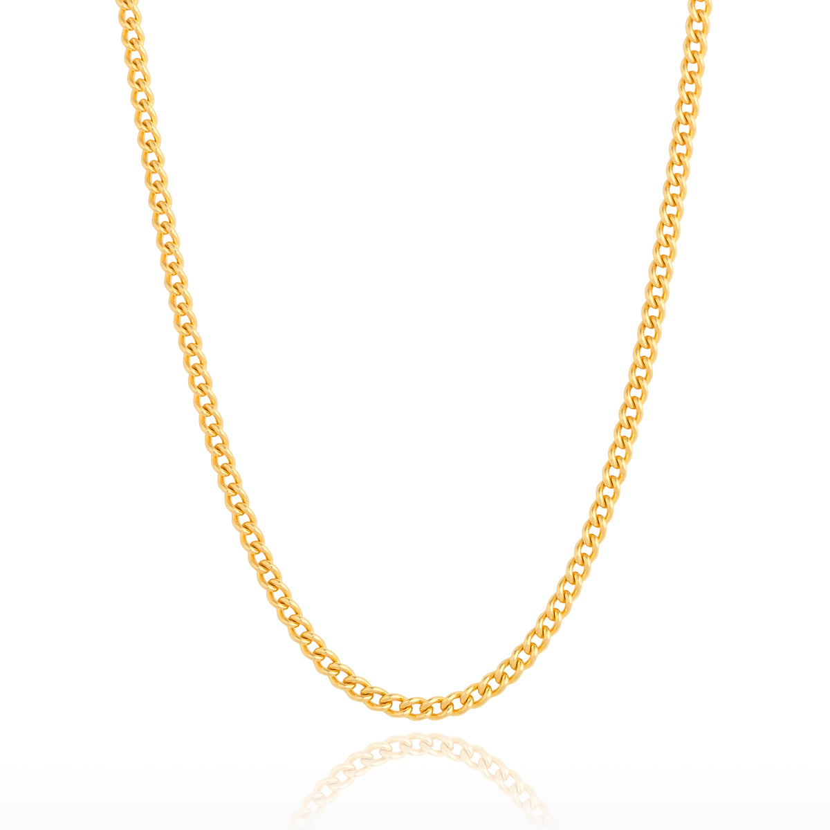 18 ct Gold Curb Chain 1.4 mm wide – The Locket Tree