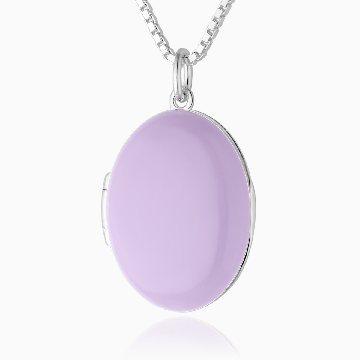 Lavender Enamel Locket – The Locket Tree